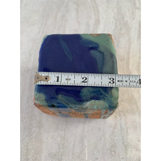 Studio Ceramic Stoneware Drip Glaze Box | Chairish