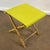 Vintage 1980s Upscale Bamboo X-Base Camp Stool With Chartreuse Canvas ...