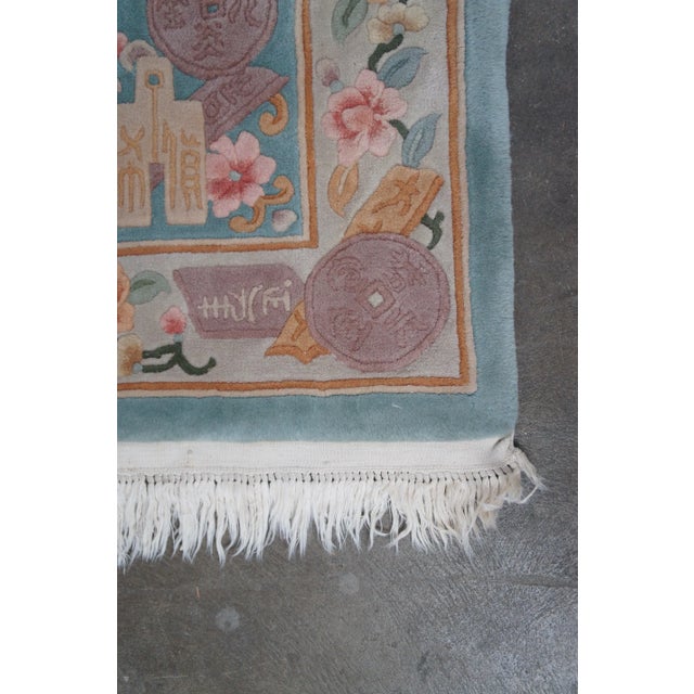 Vintage Chinese Wool Area Rug 4' X 6' | Chairish