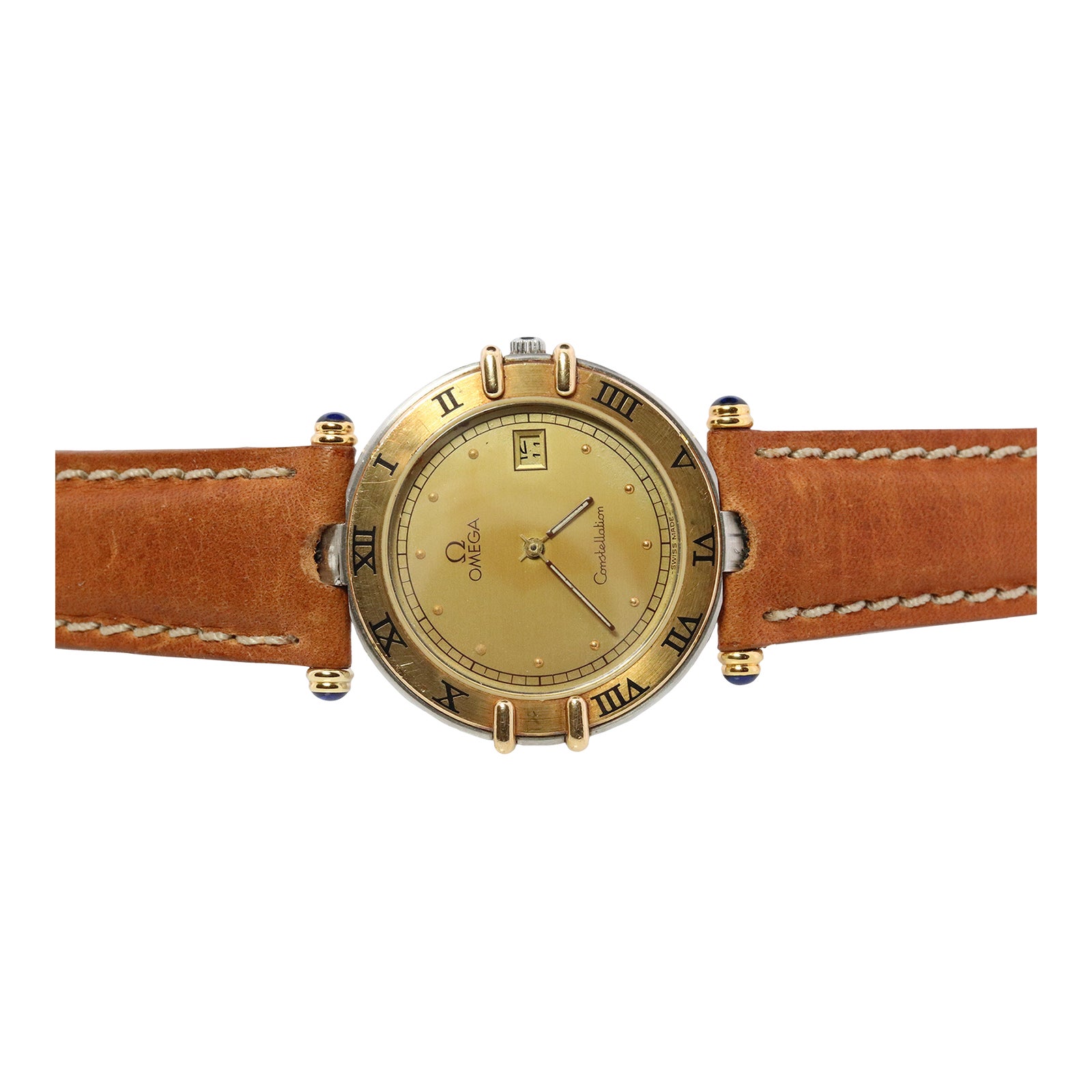 1980s Omega Constellation 1379 Date Quartz Watch | Chairish