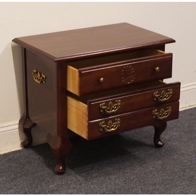 Bassett Furniture Solid Cherry Traditional Queen Anne 26" Two Drawer ...