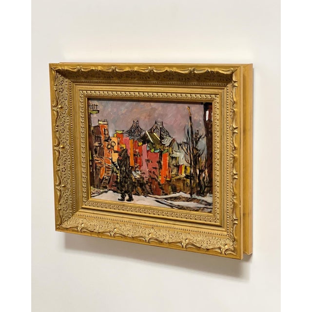 1970s "Bridged Horizon" Expressionist Landscape Painting by Pierre Huot | Chairish