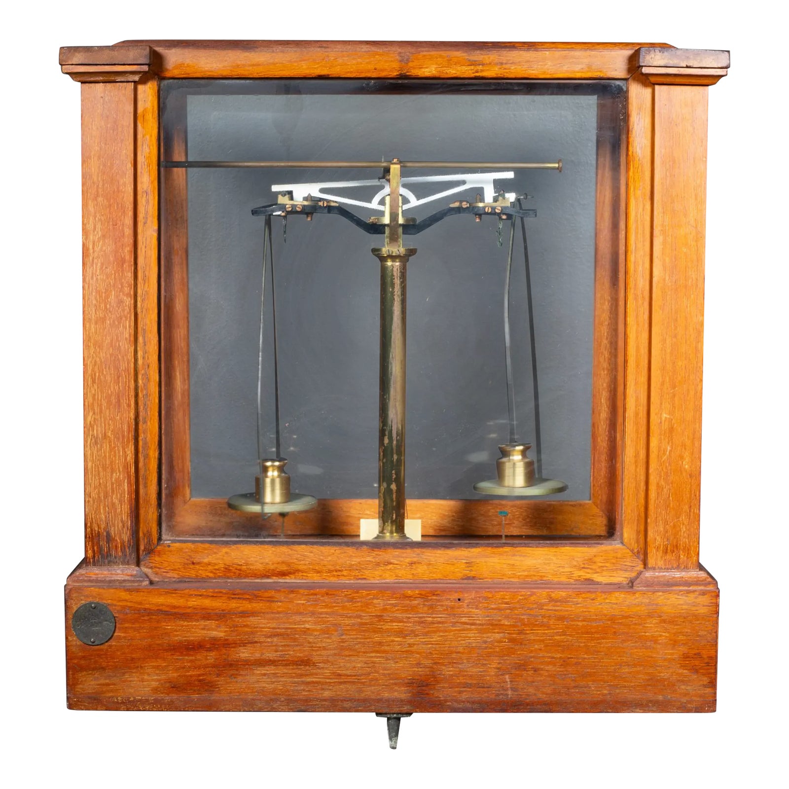 Antique f.w. Braun Apothecary Balance Beam Scale c.1920 | Chairish