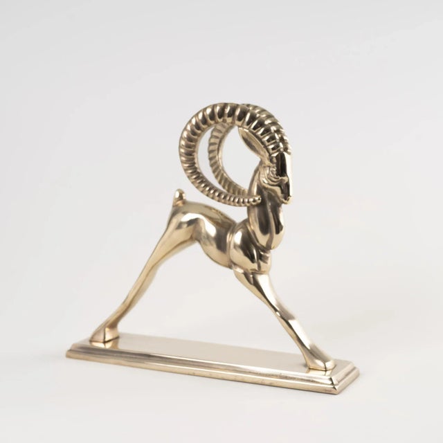 Vintage Brass Ram Figure | Chairish