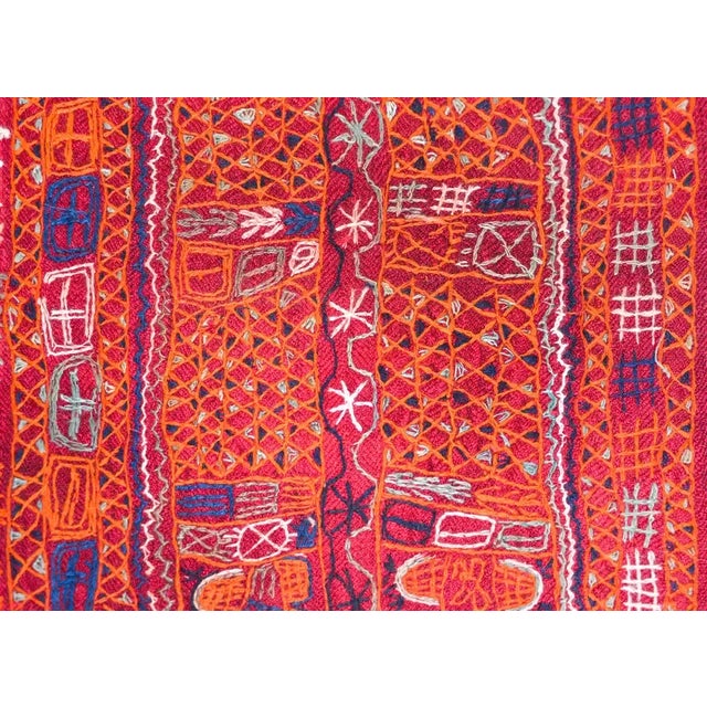 Vintage Late 20th Century Iraqi Embroidered Panel | Chairish