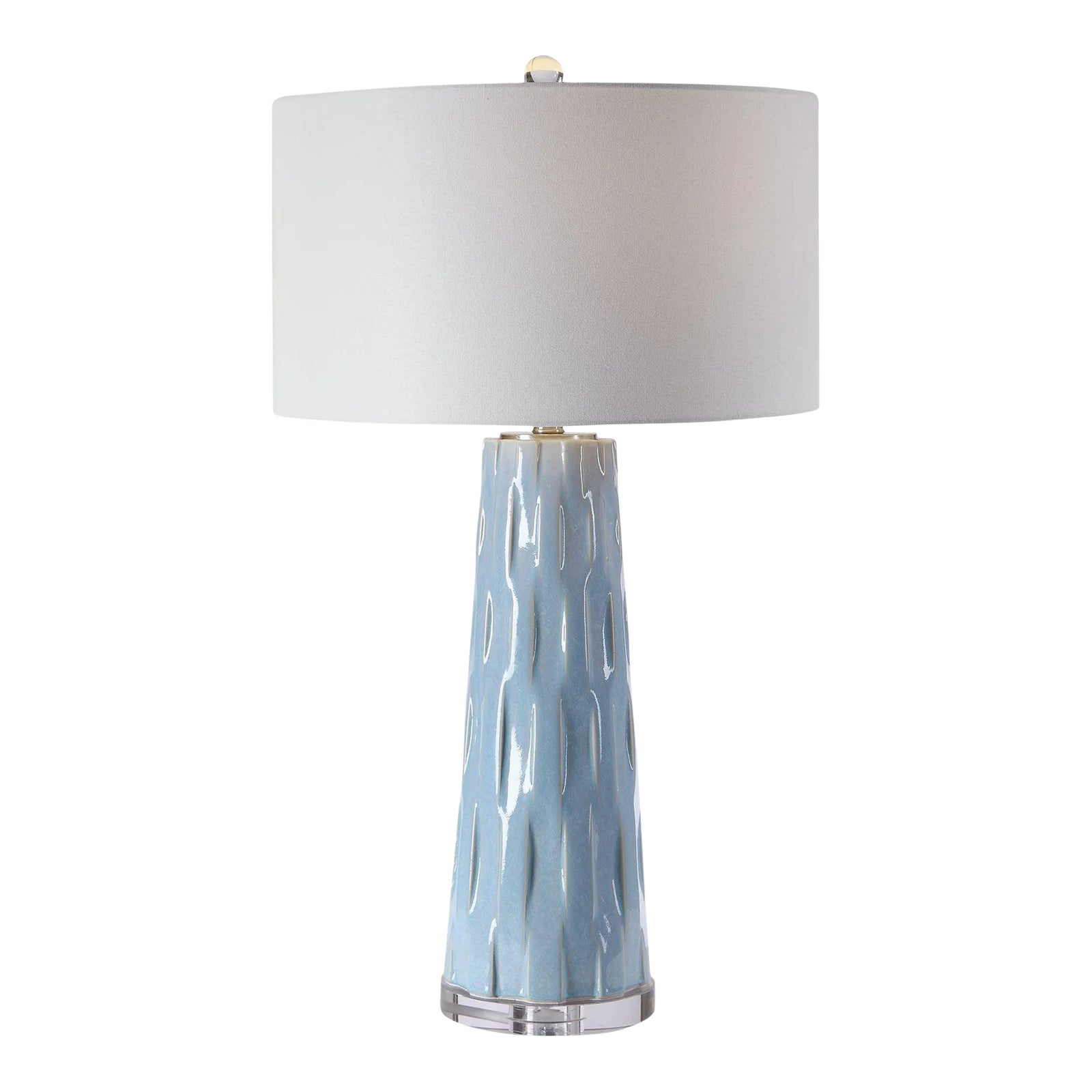 Brienne Light Blue Table Lamp | Chairish
