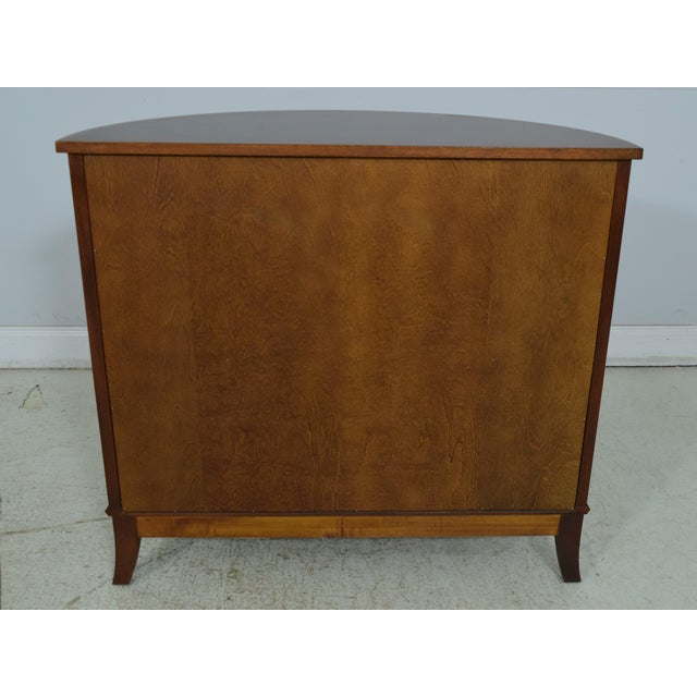 Henkel Harris Demilune Shape Mahogany Console Cabinet | Chairish