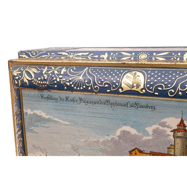 Tinplate Biscuit Tin by Otto Schmidt, 1983 | Chairish