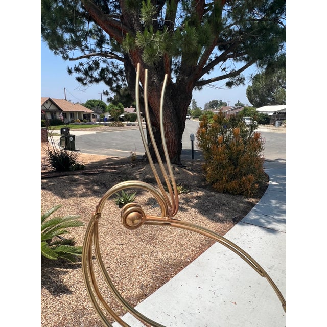 1980s Mid Century Postmodern 80s C Jere Metal Floor Crane Bird ...