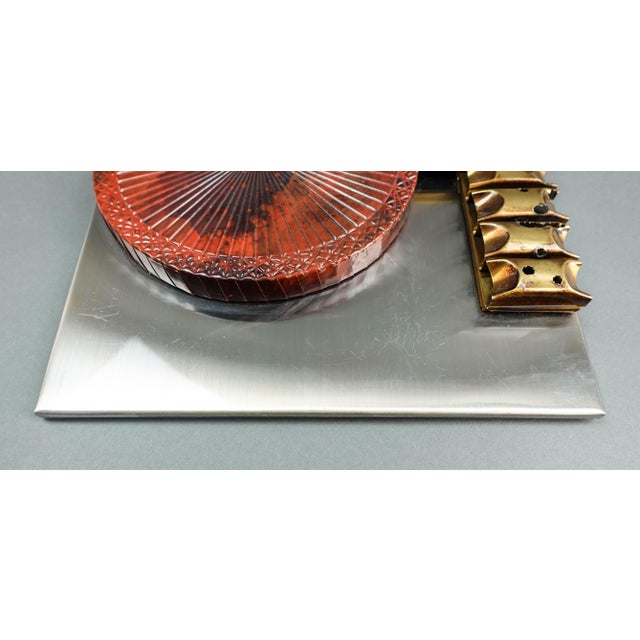 Stephen Chun Vintage Mid 20th Century Brutalist Abstract Mixed Metal ...