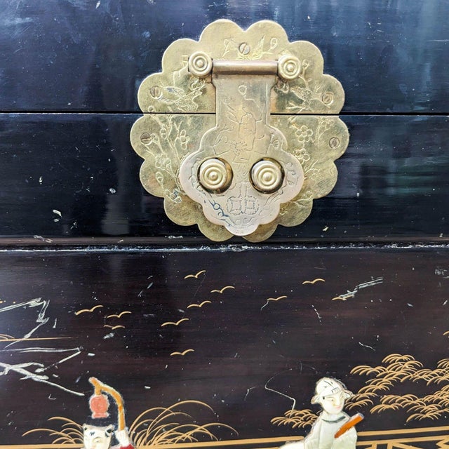 Vintage Chinese Trunk | Chairish