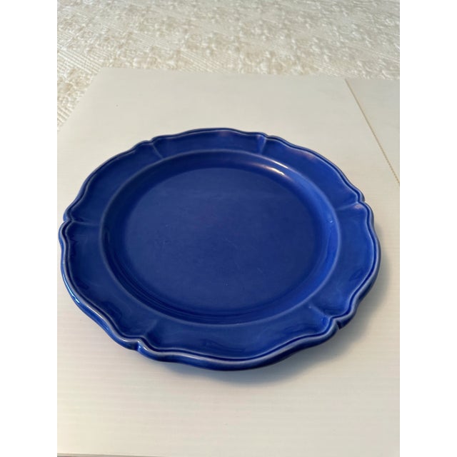 Varages Vintage Cobalt Blue Serving Platter | Chairish