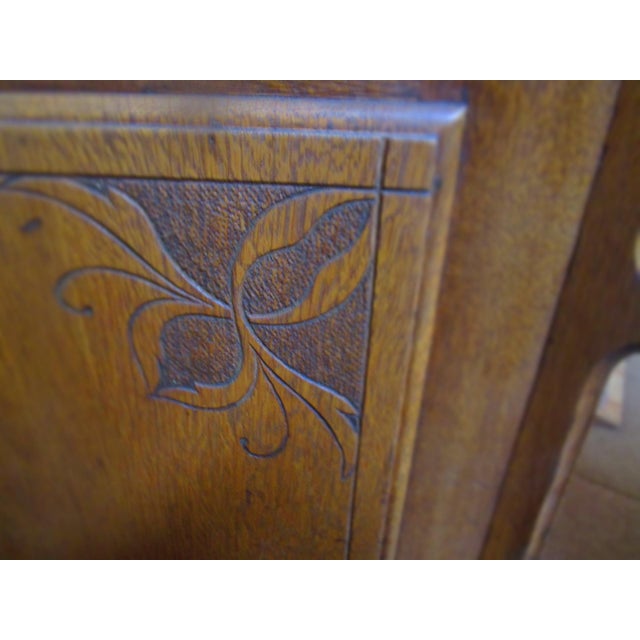 19thc Masonic Triangular Carved Oak Table Altar | Chairish