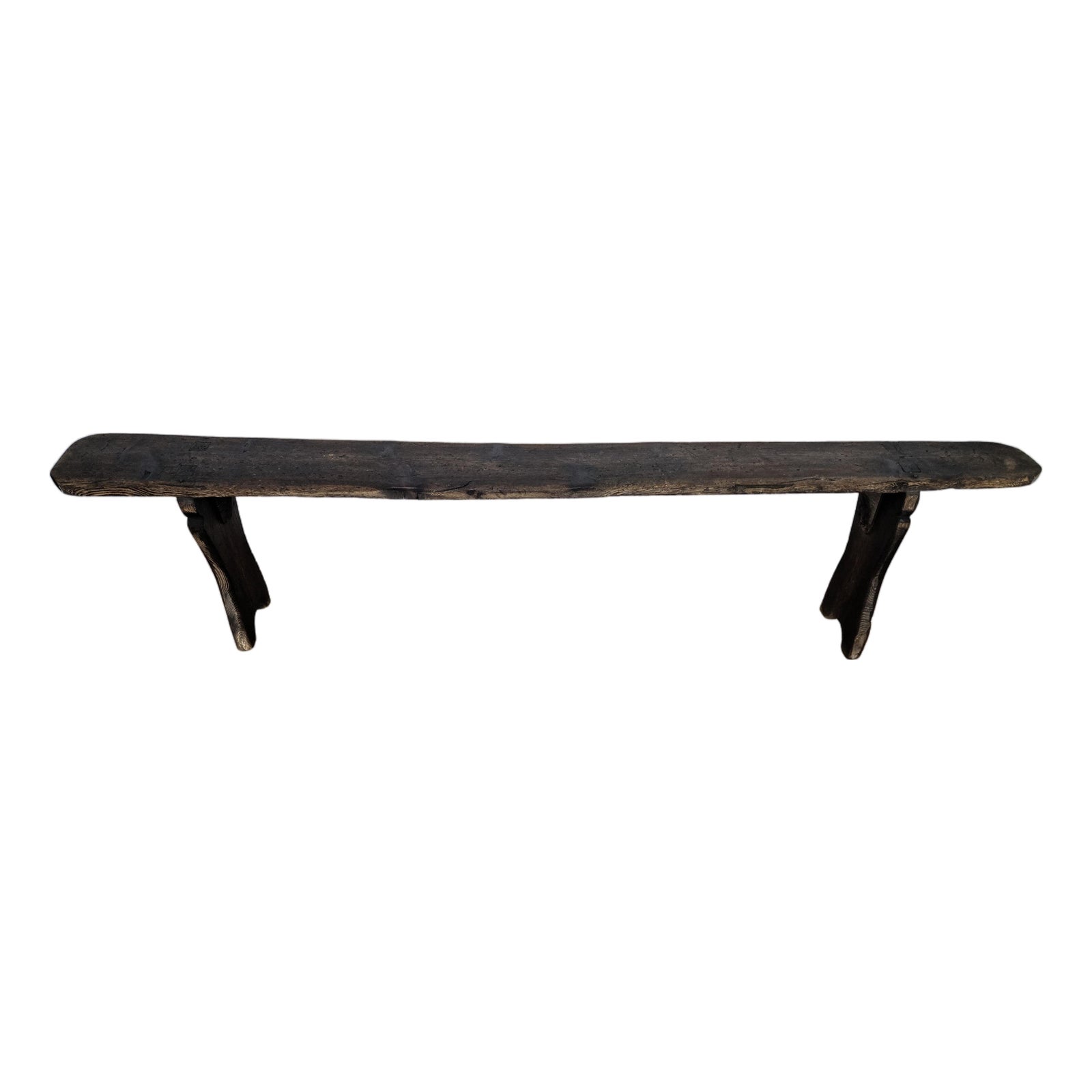Antique Rustic Italian Wooden Bench, 1890s | Chairish
