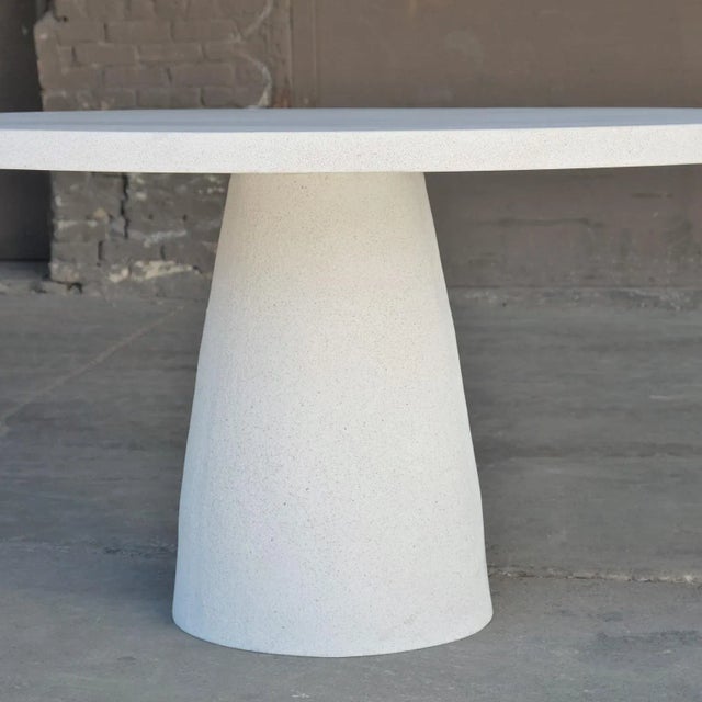 Cast Resin 'Hive' Dining Table, White Stone Finish by Zachary A. Design ...