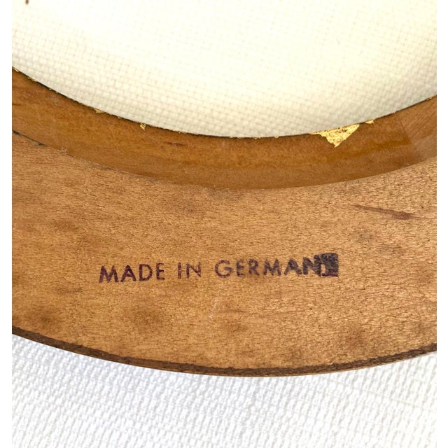 1940’s German Oval Wood Frame | Chairish