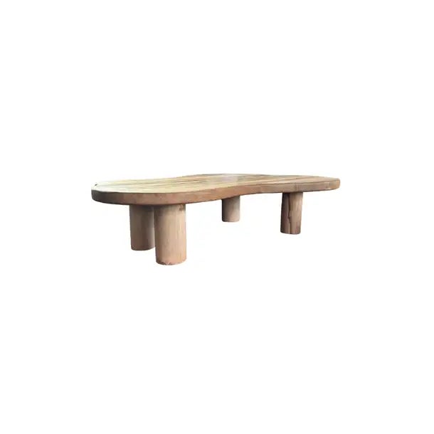 Sculptural Teak Wood Table, Modern Organic, Stunning Wood Textures ...