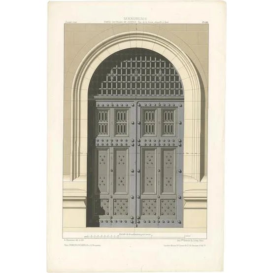 Delarue, Architecture Illustration of the Palace of Justice in Paris ...