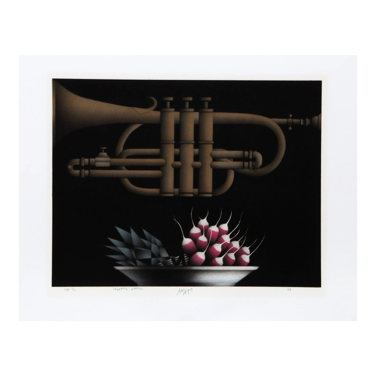 Mario Avati, Grandeur Nature, Mezzotint | Chairish