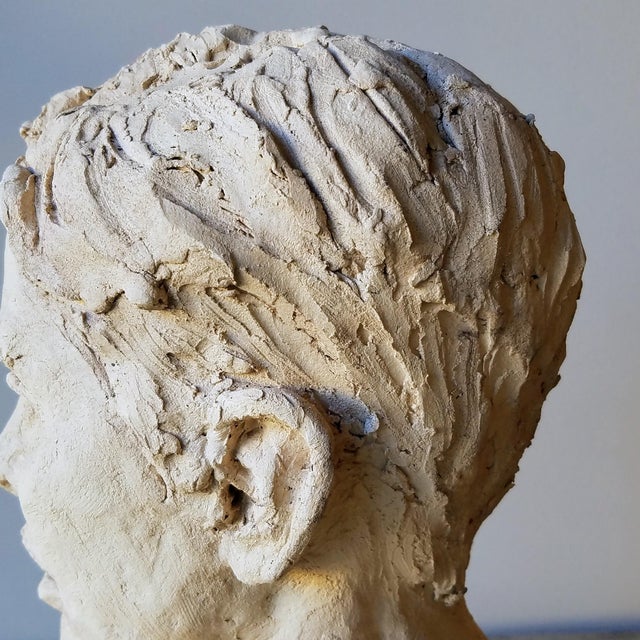 'Evening News' Kiln Fired Clay Sculpture by Kerry French | Chairish