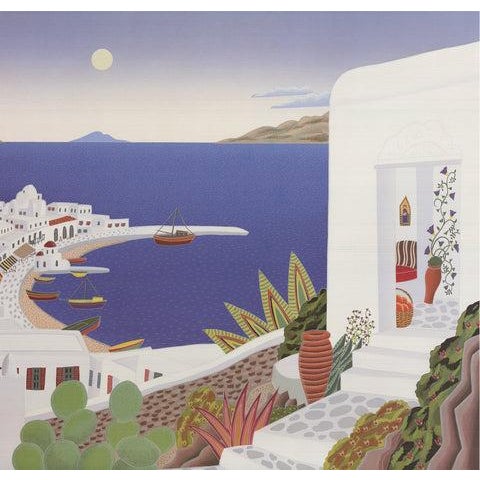 Thomas Mcknight Mykonos Harbor, 1991 | Chairish