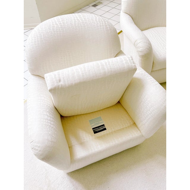 1990s Interior Crafts Chicago Swivel Club Chairs - a Pair | Chairish