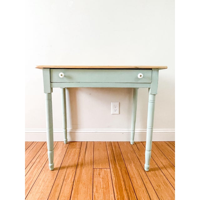 Late 19th Century Early Antique Pine One Drawer Table | Chairish