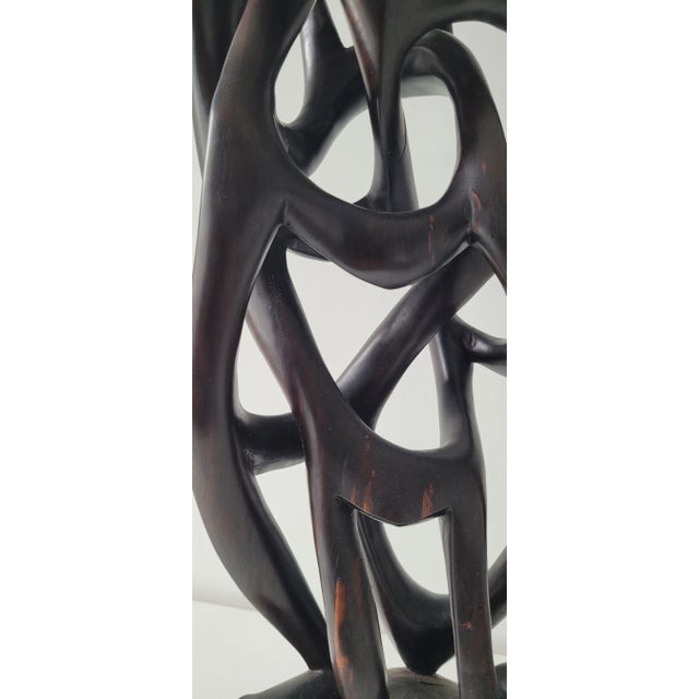 Sculpture Hand Carved Makonde Shetani Tanzanian Art Ebony Carving ...