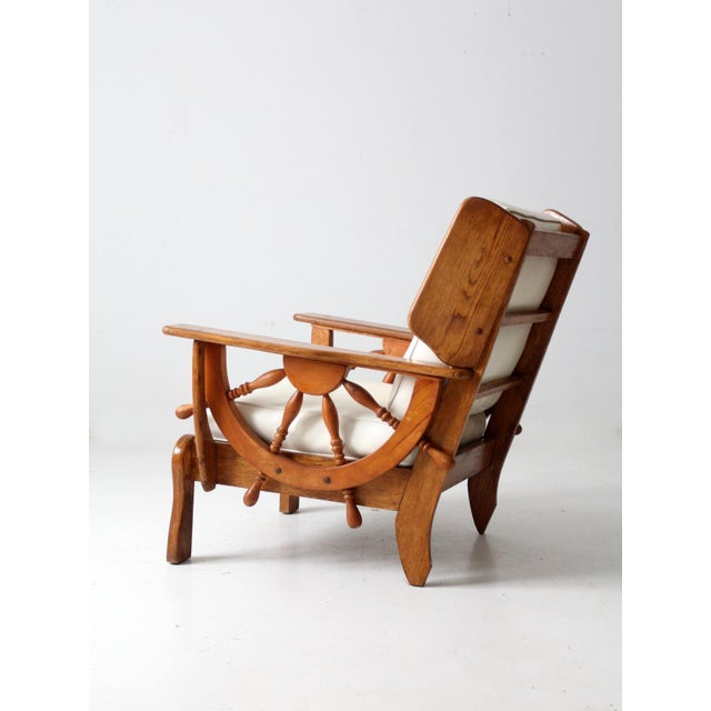Mid-Century Nautical Theme Arm Chair | Chairish