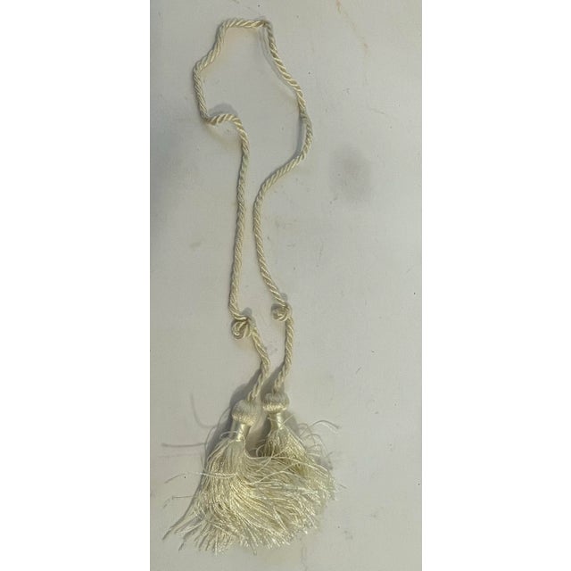 Vintage Ivory Colored Tassel Tieback | Chairish