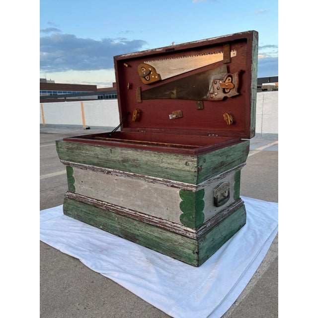 Antique Pine Carpenter’s Chest | Chairish