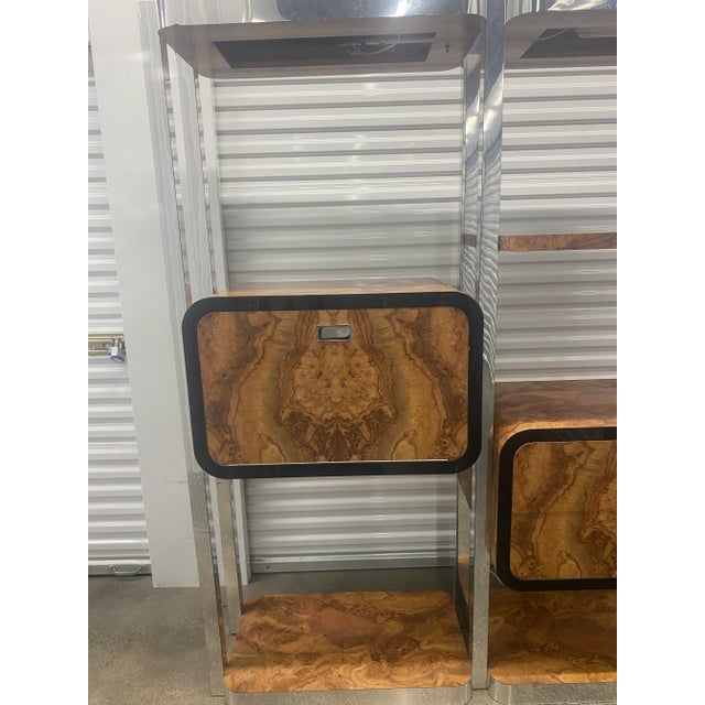 1970s 70s Wall Unit, Room Divider at the Style of Milo Baughman | Chairish