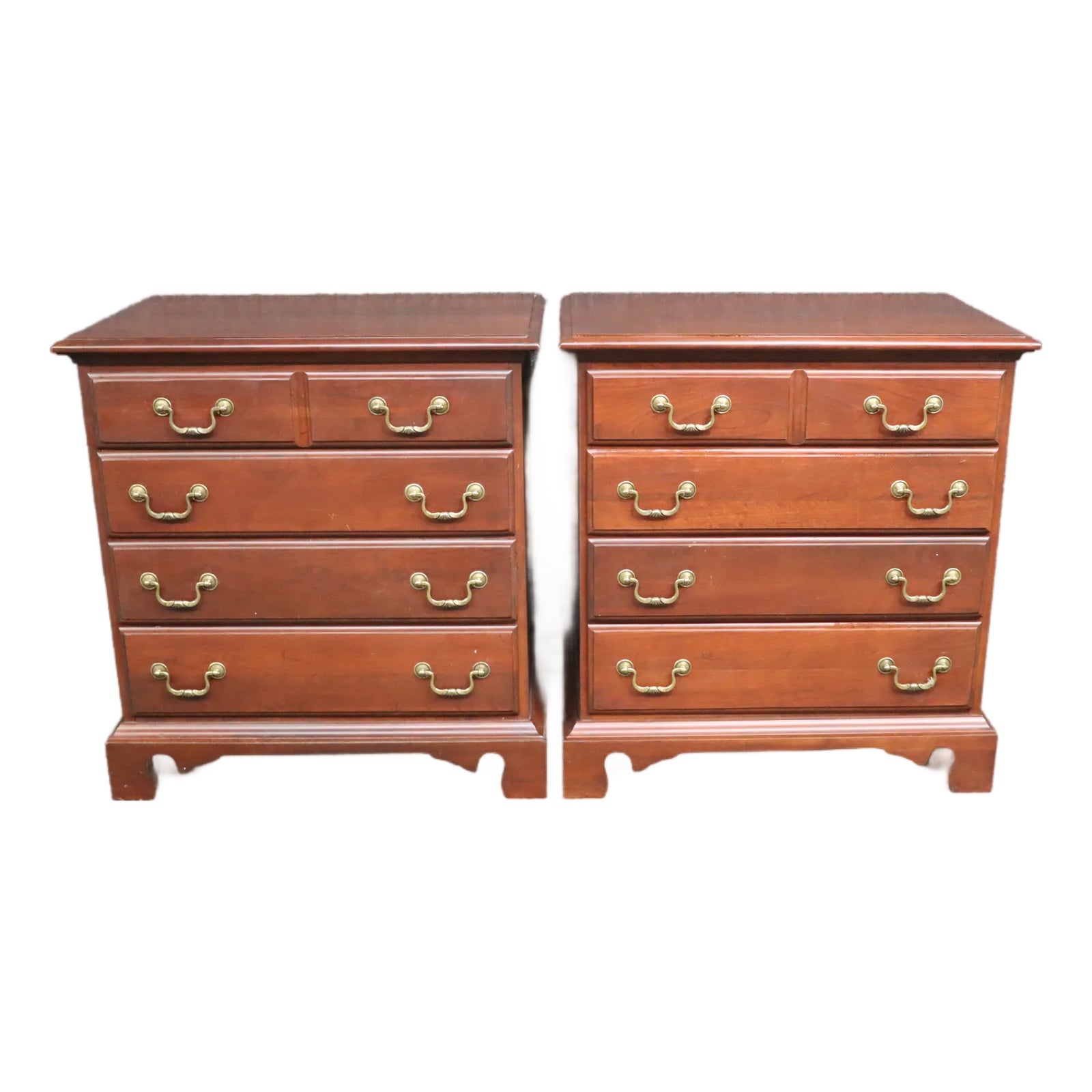 Durham Collection Cherry Nightstands | Chairish