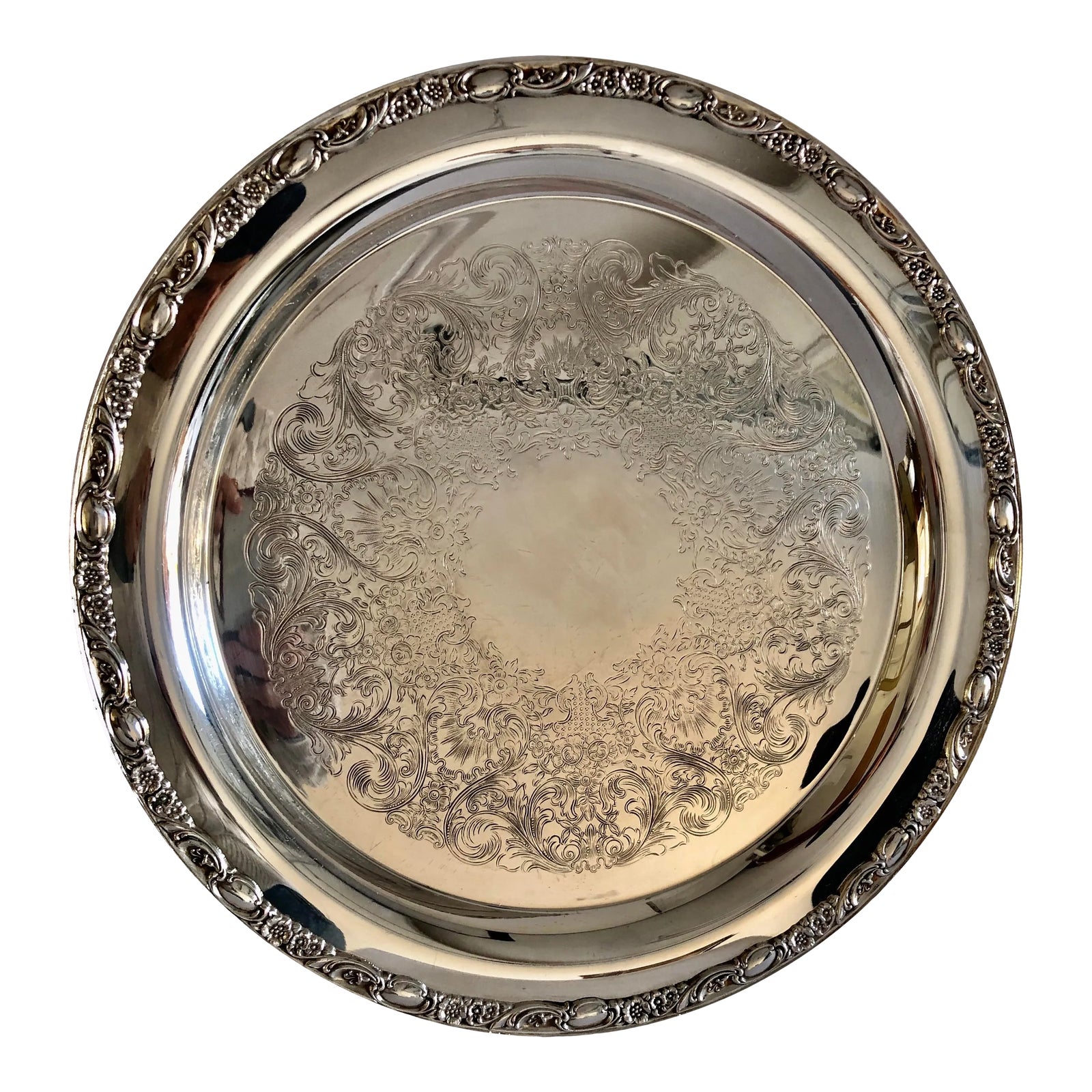 International Silver Co.Platter 15” Dia | Chairish