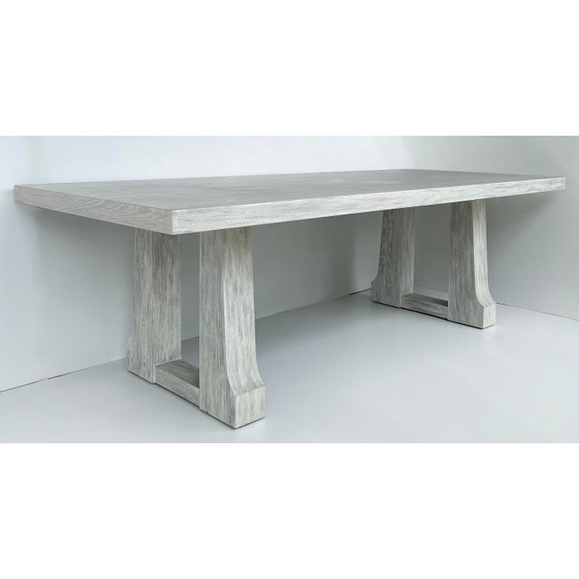 1990s Cerused Dining Room Table Attributed to Century Furniture | Chairish