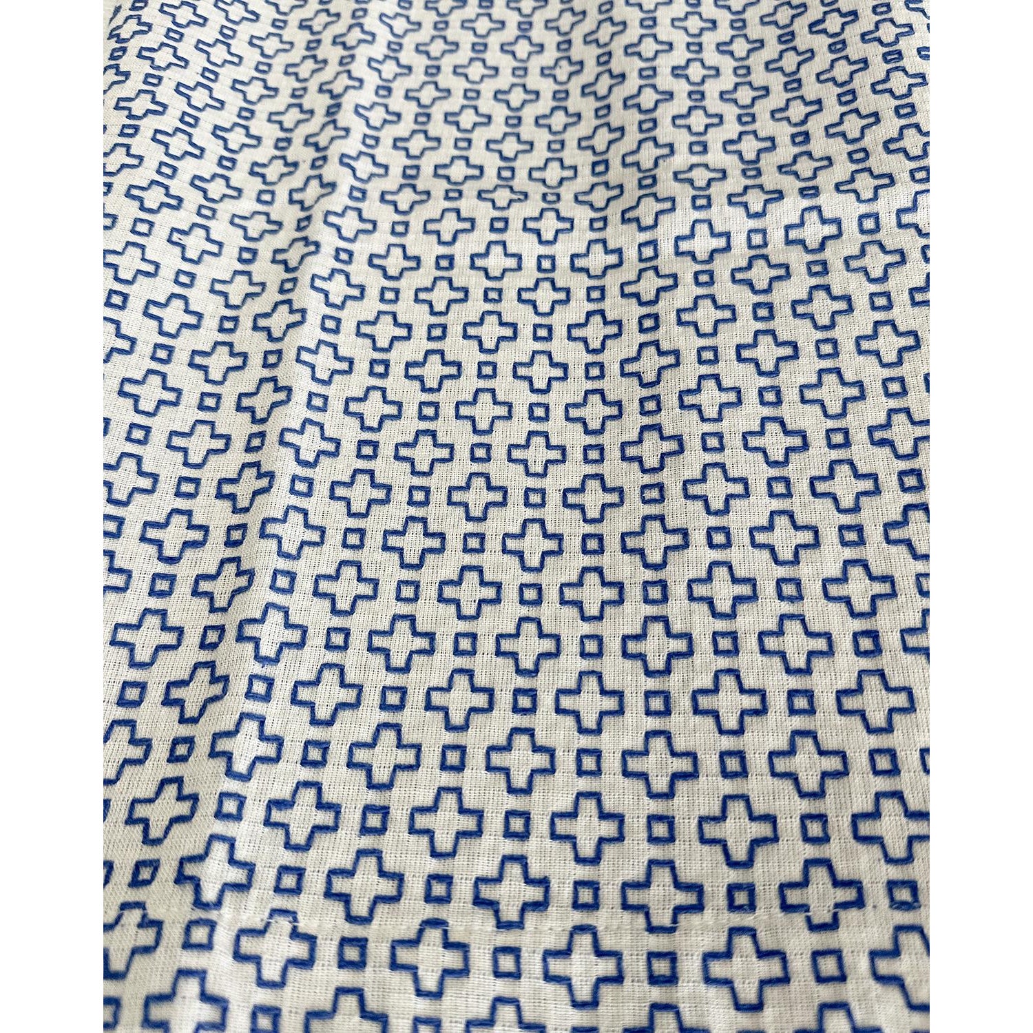 Altamount Road Mughal Blue (1 Yard) - Woven Fabric - Seemakrish | Chairish