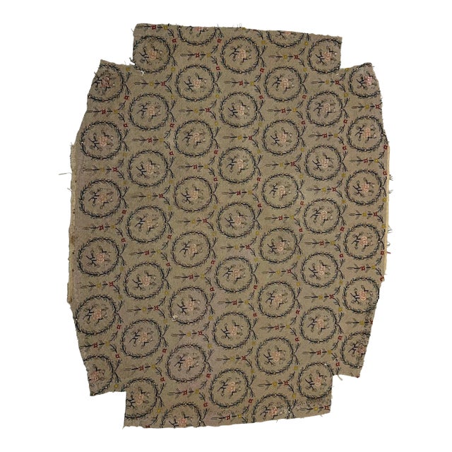 Circa 1930 French Needlepoint Textile Remnant | Chairish