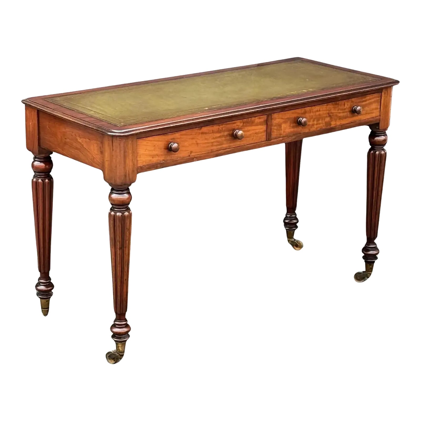Regency Writing Table or Desk of Mahogany With Leather Top From England ...