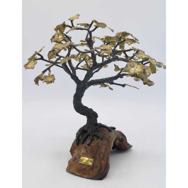 Mid Century Bronze Bonsai Tree | Chairish