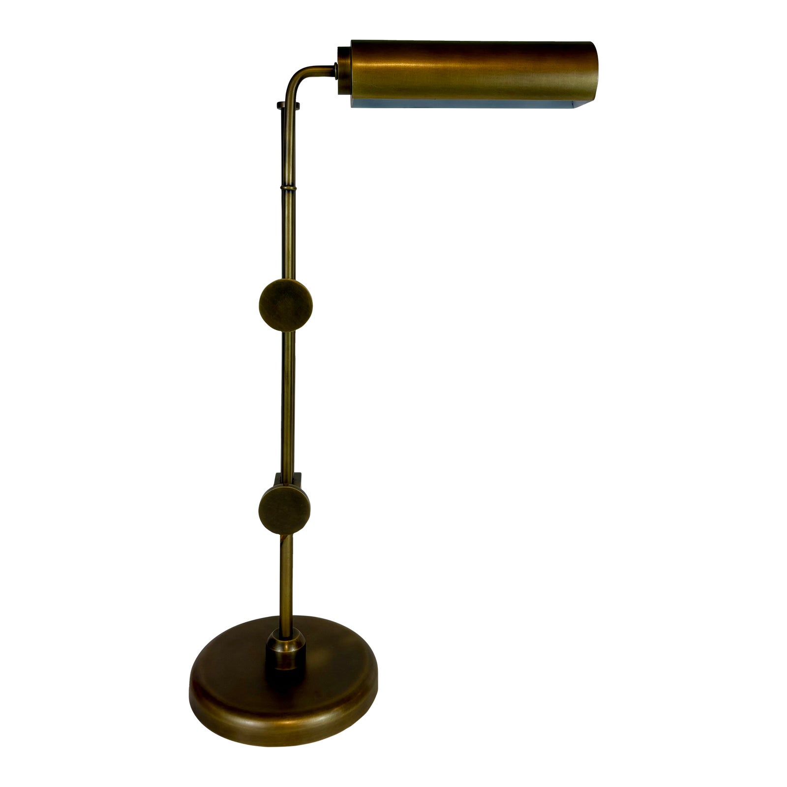 Currey & Company Modern Antique Brass Task Desk Lamp Prototype | Chairish