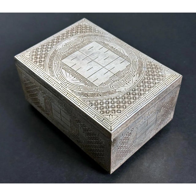 Fine Korean Box with Tray Iron with Silver Inlay Joseon Dynasty | Chairish