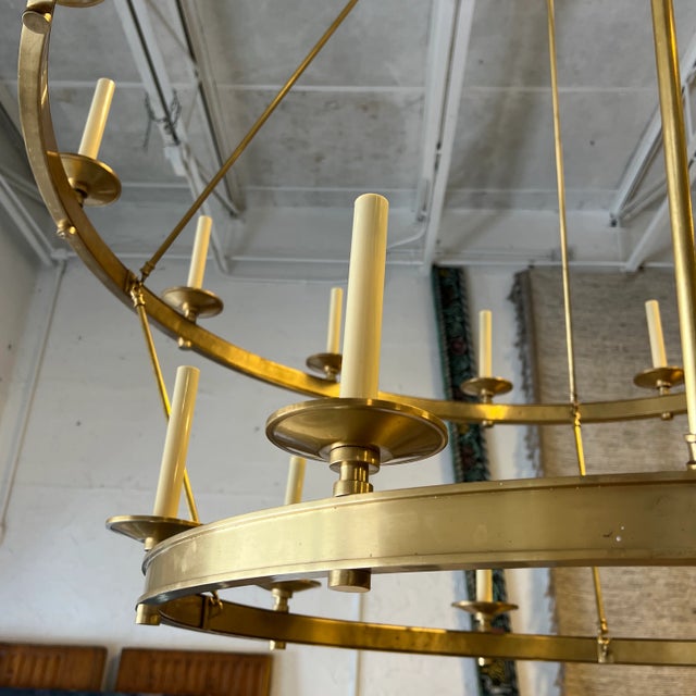 Visual Comfort Launceton Grande Two Tiered Chandelier | Chairish