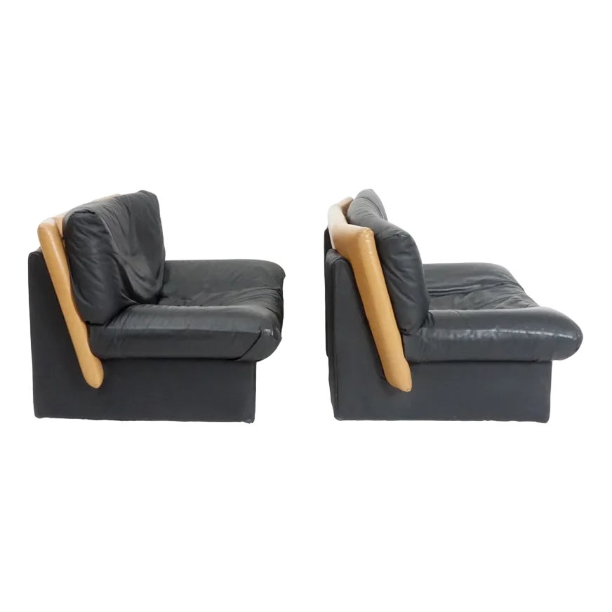 Set of Armchairs attributed to Nicoletti Salotti for Avanti, 1980s ...