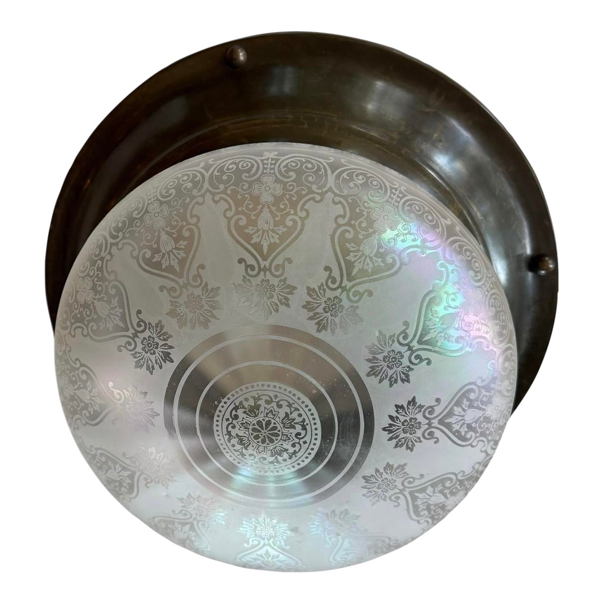 Early 20th Century Rare Art Nouveau Signed Acid Etched and Iridized ...