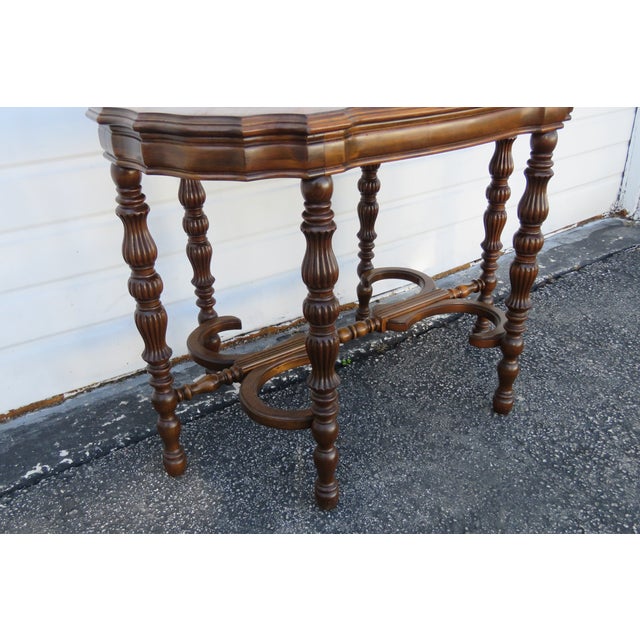Early 1900s Carved Inlay Top Side End Table 1949 | Chairish