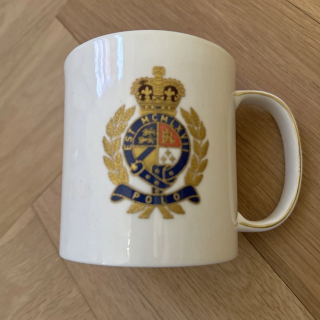 Ralph Lauren Polo Crest Mugs, Made in England- Set of 6 | Chairish