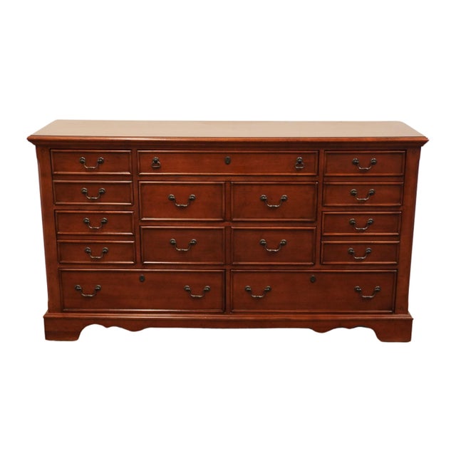 Davis International Cherry Contemporary Traditional Style 64 Triple Dresser Chairish