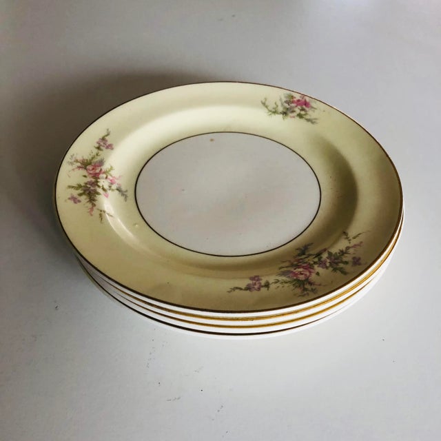 Vintage Cronin China Company Floral Design Bread Plates- Set of 4 ...