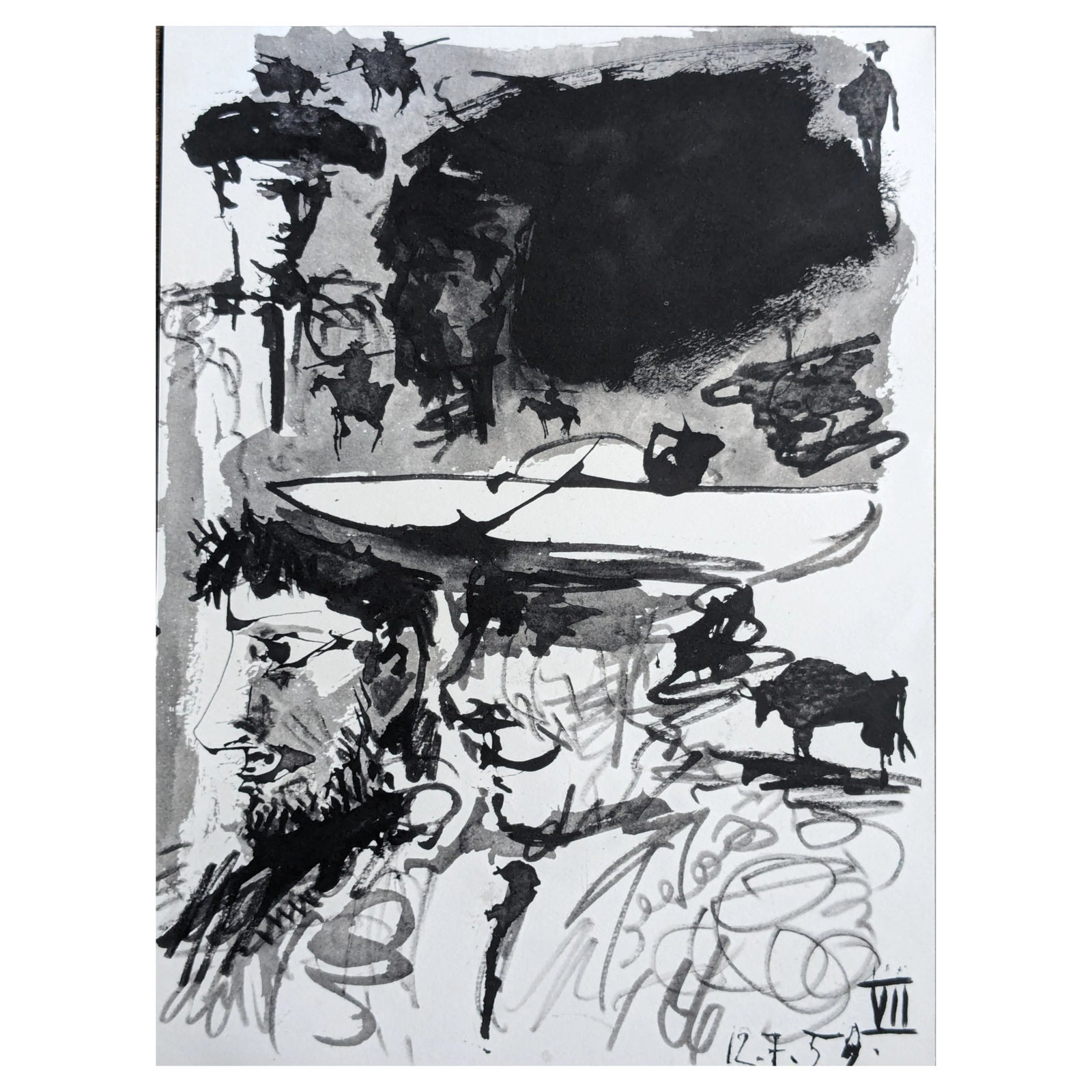 Pablo Picasso, In the Mind of a Bullfighter, Double-Sided Original ...