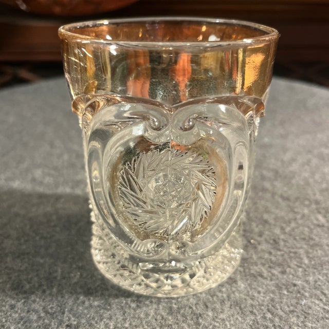 Antique Early American Pressed Glass (Eapg) Pitcher and 2 Glasses by u ...